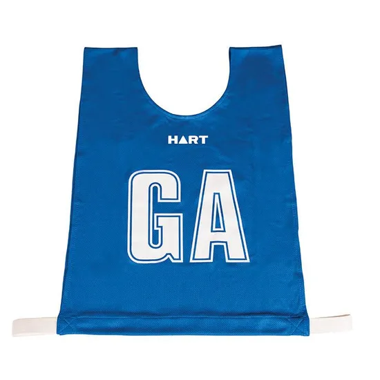HART Mock Mesh Netball Bibs Jnr Blue & White