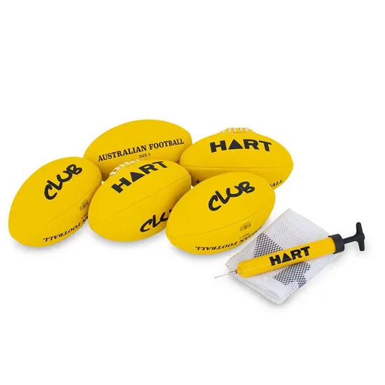 HART Club AFL Ball Pack Size 3 Yellow