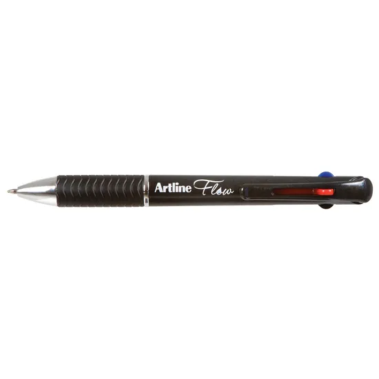 Artline Flow Retractable Pens 4 Colour – Pack of 12