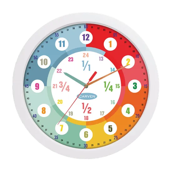 Education Wall Clock – 24–Hour, 303 x 303 mm
