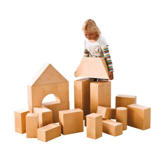 Natural Spaces Real Hollow Blocks Set of 17