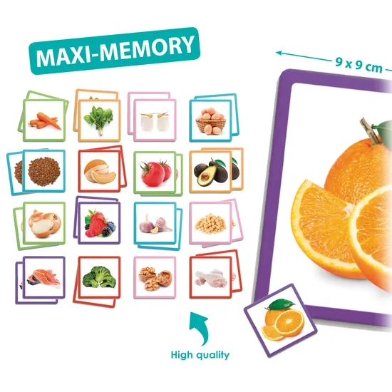 Memory Matching Game - Healthy Food