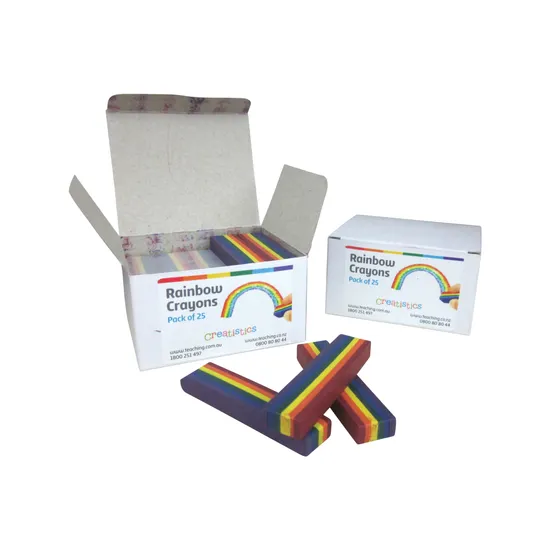 Creatistics Rainbow Crayon Sticks - Pack of 25
