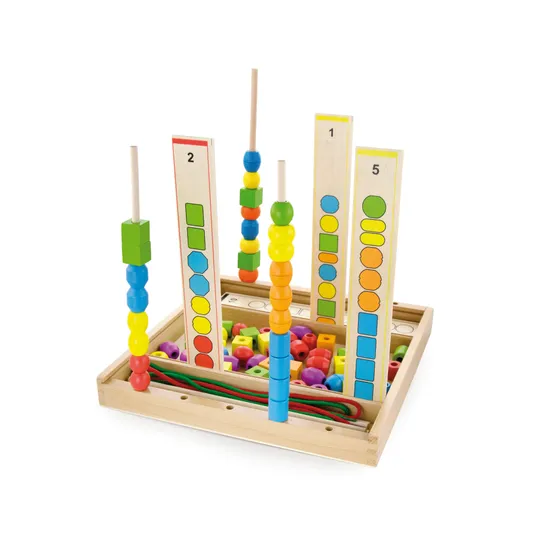 Threading Forms - Shape Recognition & Fine Motor Skills