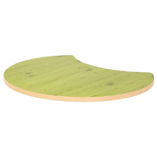 Cut Away Tabletop - Green - 85 (L) x 72 (W) cm