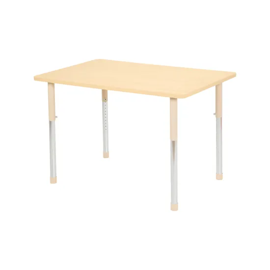Aurum Spaces Adjustable Height Rectangular Table - Natural - 120 (L) x ...
