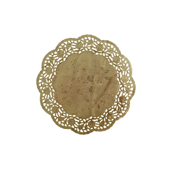 Metallic Gold Paper Doilies - Pack of 50