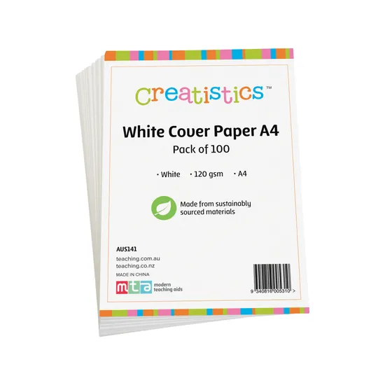 White Cover Paper A4 120 gsm - Pack of 100