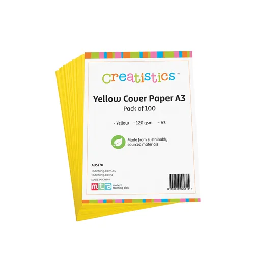 Yellow Cover Paper A3 120 gsm - Pack of 100