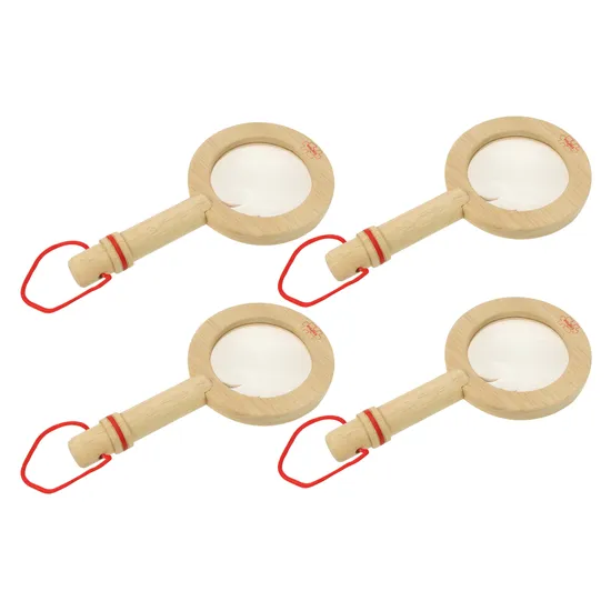 Bigjigs - Wooden Magnifying Glass - Set of 4