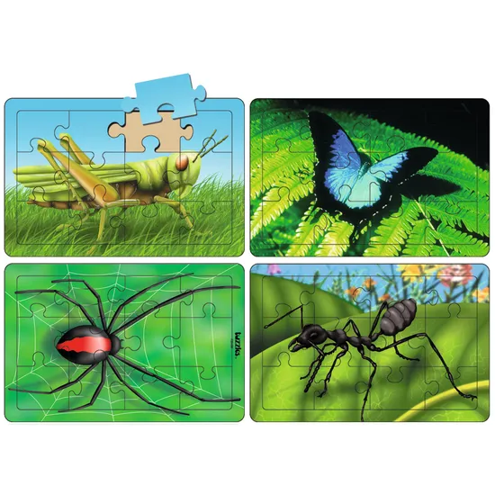 Insects Puzzles 4 x 12 Pieces