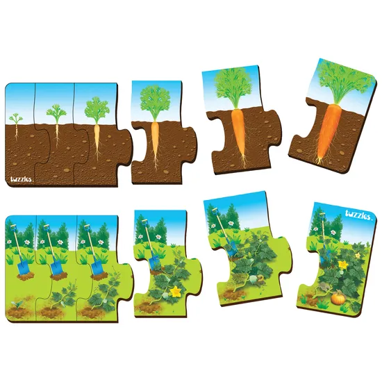 Tuzzles Plant Sequence Inset - 6 Pieces