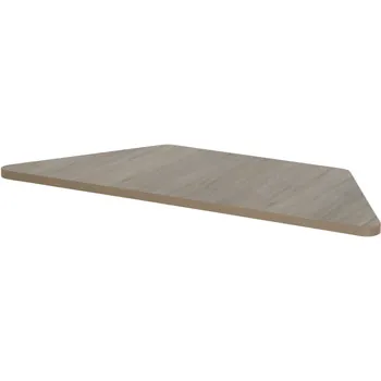 Trapezoidal Tabletop - Dark Oak - 120 (L) x 50 (W) cm