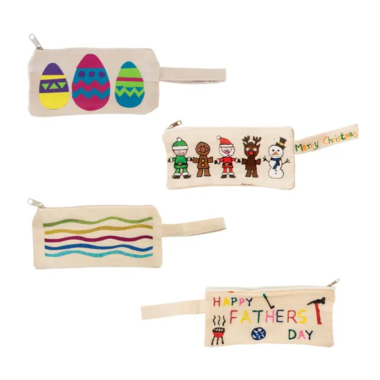 Calico Pencil Case - Pack of 10