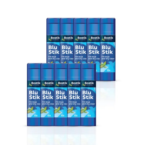 Bostik Blu Stik Glue Sticks 35 g – Pack of 10