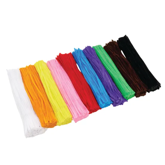 Assorted Coloured Pipe Cleaners - Pack of 1000