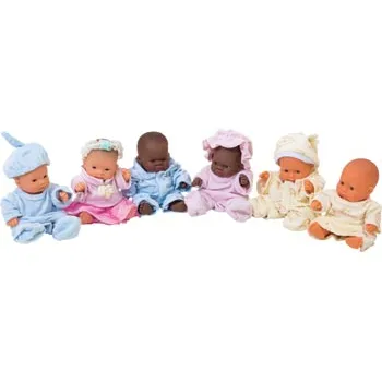 Baby Dolls with Assorted Clothes 21cm - Set of 6