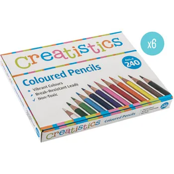 Creatistics Coloured Pencils – Box of 240 Bulk Pack - MTA Catalogue