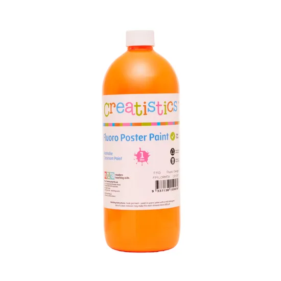 Creatistics Fluoro Poster Paint 1 L - Orange