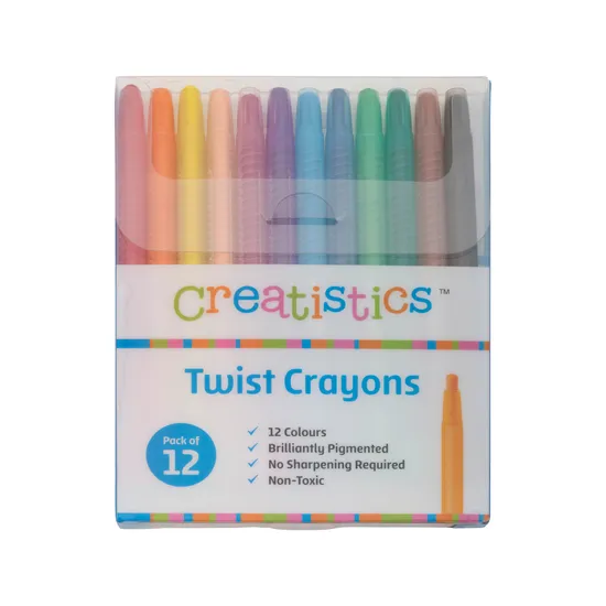 Creatistics Twist Crayons - Pack of 12