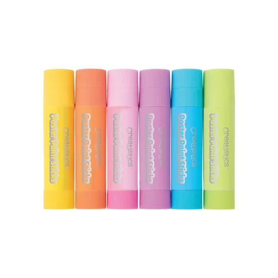 Pastel Poster Paint Sticks - Pack of 6