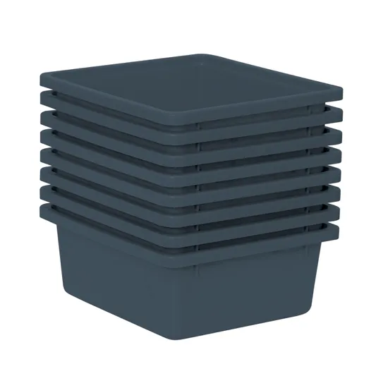 Dark Grey Storage Tubs - Pack of 8