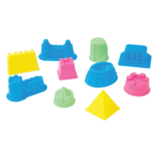 Magic Sand Castle Moulds - Pack of 10