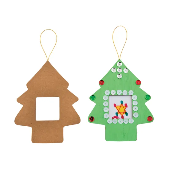 Christmas Tree Photo Frames - Pack of 10