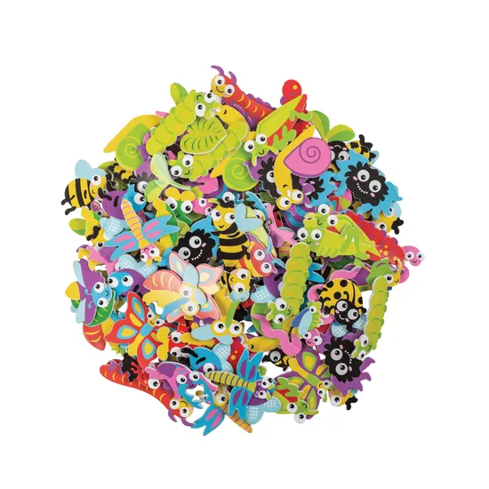Foam Bug Stickers - Pack of 160