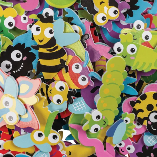 Foam Bug Stickers - Pack of 160