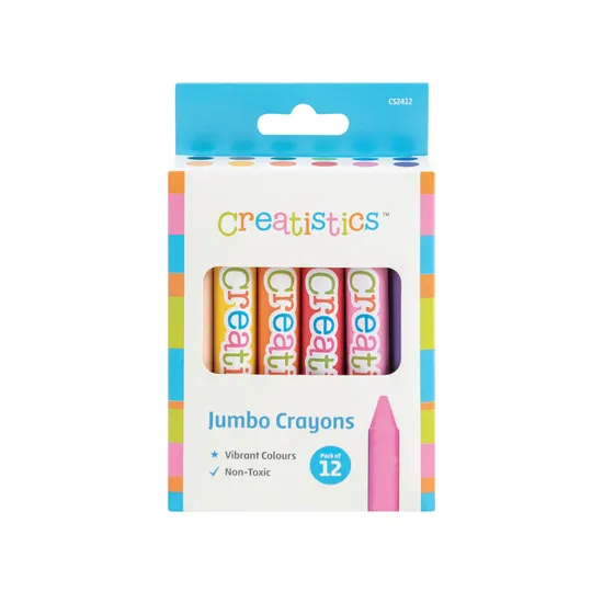 Creatistics Jumbo Crayons - Box of 12