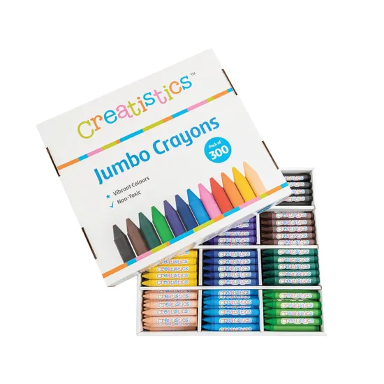 Creatistics Jumbo Crayons - Box of 300