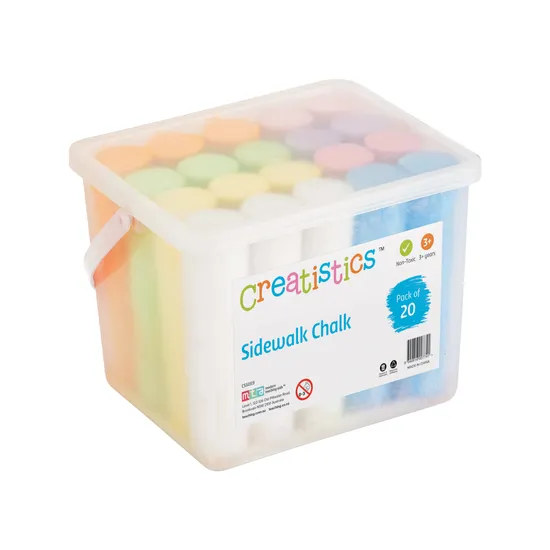 Creatistics Sidewalk Chalk - Tub of 20