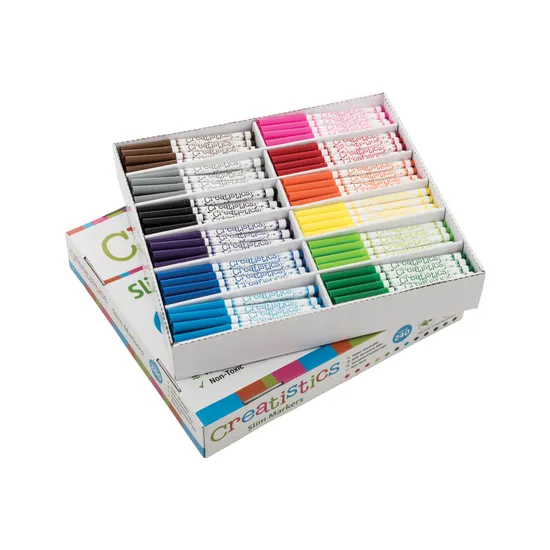 Creatistics Slim Coloured Markers - Pack of 240