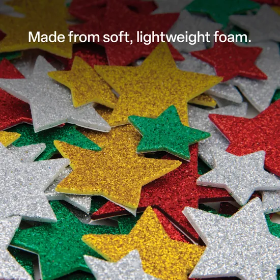 Glitter Star Stickers - Pack of 300