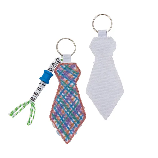 Cotton Tie Key Tags - Pack of 10