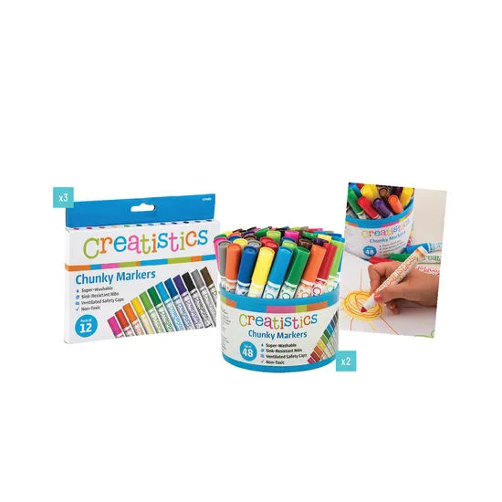 Creatistics Chunky Coloured Marker Kit