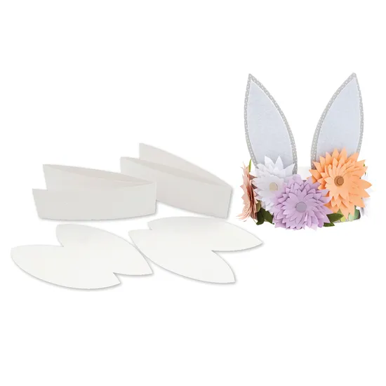 Cardboard Bunny Ear Crown - Pack of 10