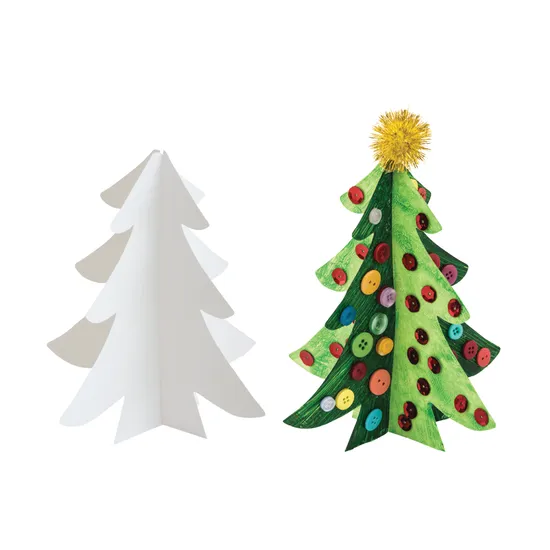 3D Cardboard Christmas Tree - Pack of 20