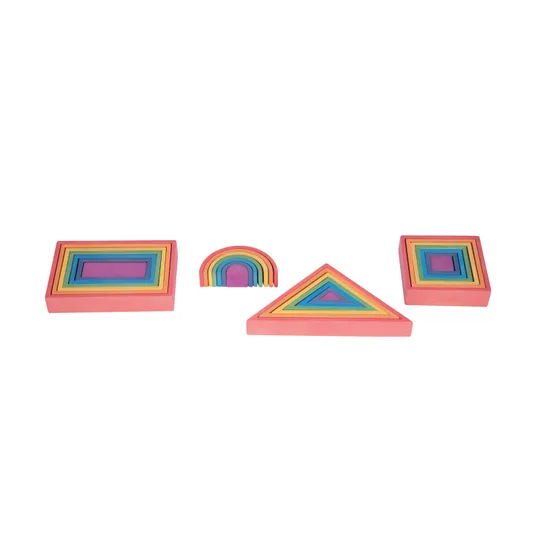 Rainbow Architect Blocks Set - 28 pieces - MTA Catalogue