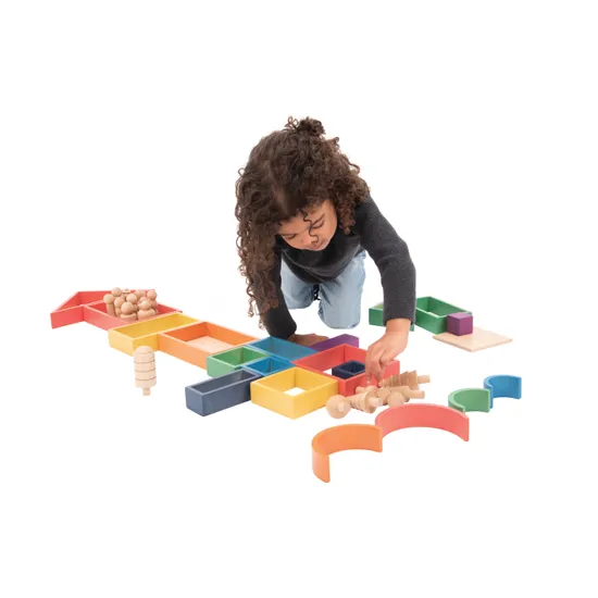 Rainbow Architect Blocks Set - 28 pieces - MTA Catalogue