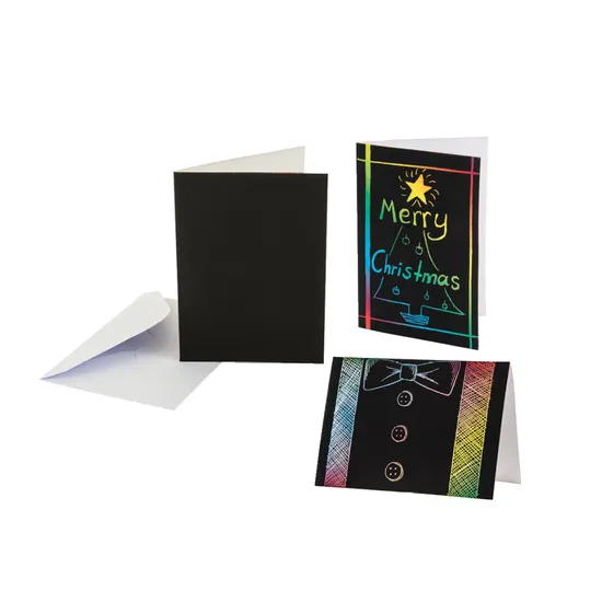Scratch Art Greeting Cards - Pack of 20