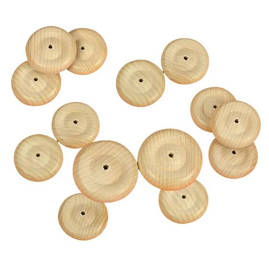 Wooden Wheels - 4 cm, Pack of 100