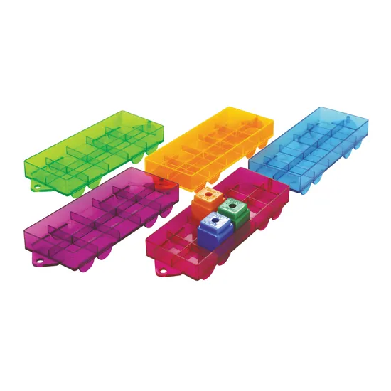 Teachables Ten Frame Trailers – For 2cm Cubes, Set of 10