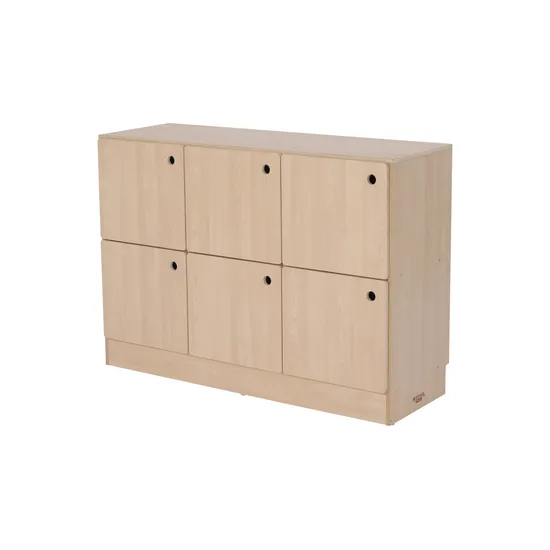 Natural Spaces 6 Compartment Locker - Natural