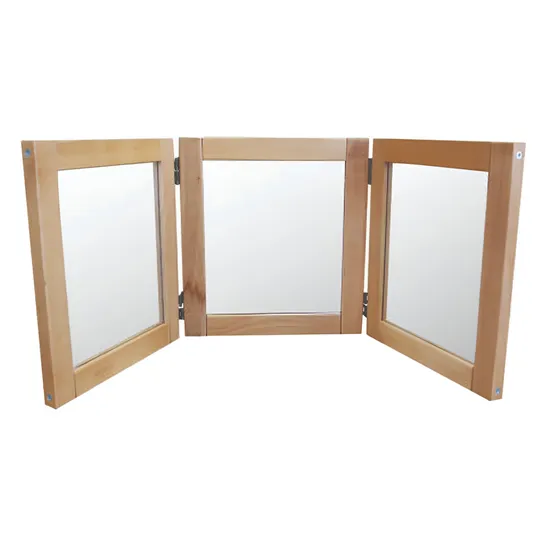 Three Panel Folding Mirror