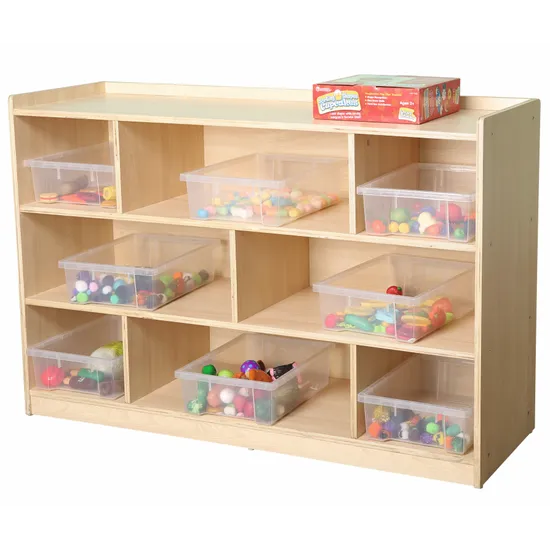 Natural Spaces 3-Shelf 8-Compartment Storage Unit