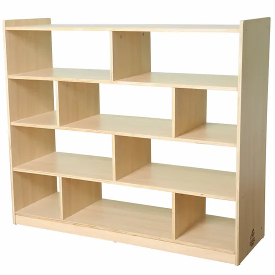 Natural Spaces 4-Shelf 10-Compartment Storage Unit