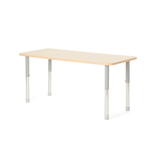 Natural Spaces Adjustable Height Rectangular Table - Natural - 150 (L ...