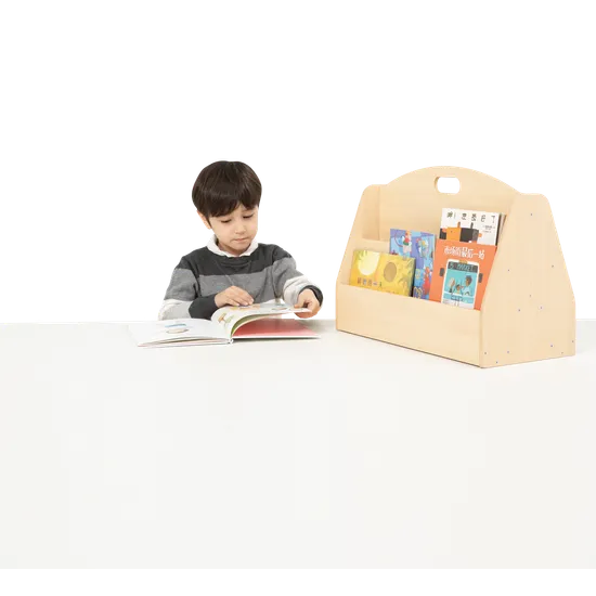 Double Sided Book Shelf Stand – Mobile, Wooden - MTA Catalogue